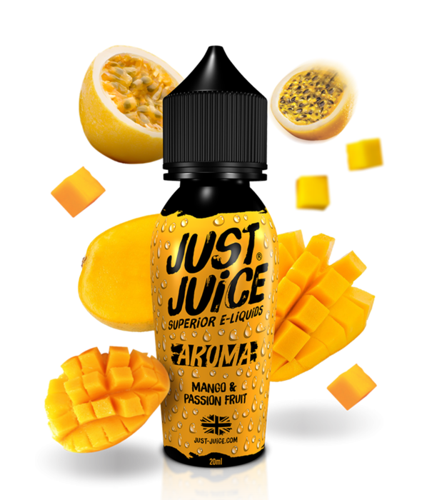 Just Juice Mango & Passion Fruit Flavour Shot 60ml :: VapyBlinders ...
